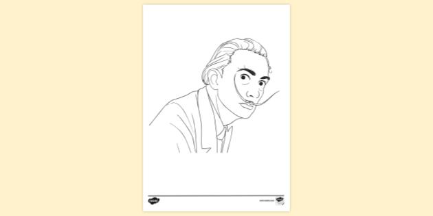 FREE! - Extravagant Dalí Colouring Sheet | Colouring Sheets