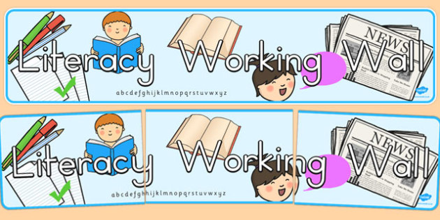 FREE! - Literacy Working Wall Display Banner (teacher made)