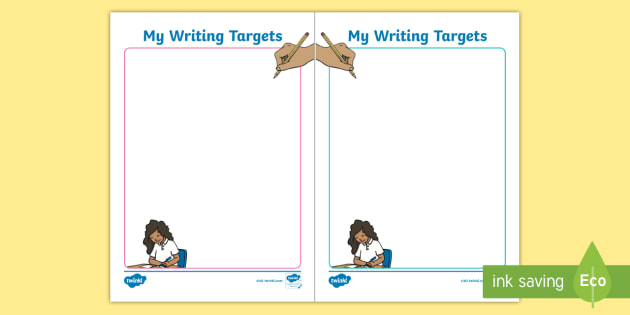 Writing Target Card (teacher made)