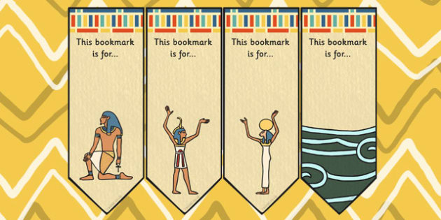 Ancient Egyptian Creation Story Editable Bookmarks - egypt