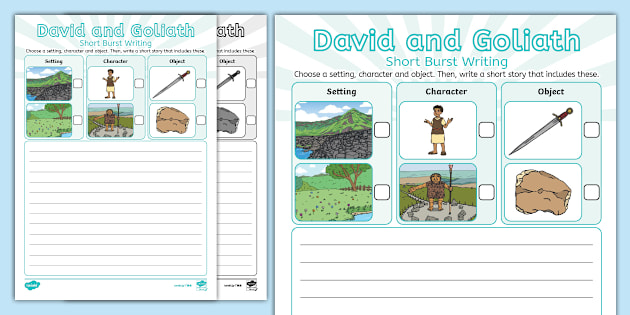 David And Goliath Worksheets David And Goliath Bible Mazes: Your Kids