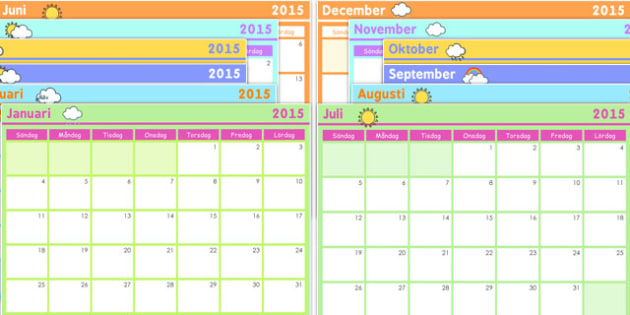 Swedish Calendar (Teacher-Made)