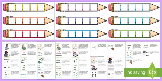 KS2 Writing Assessment Ideas – Editable Pencil Cards