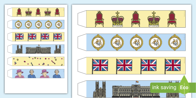The Queen's Platinum Jubilee Paper Chain (teacher made)