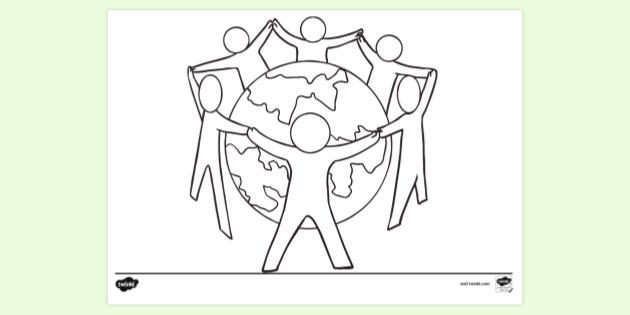 FREE! - Around the World Colouring Page | Colouring Sheets