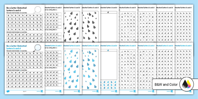 Letter Discrimination: Letters b and d Activities