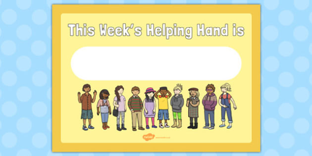 👉 This Week's Helping Hand is Editable Poster