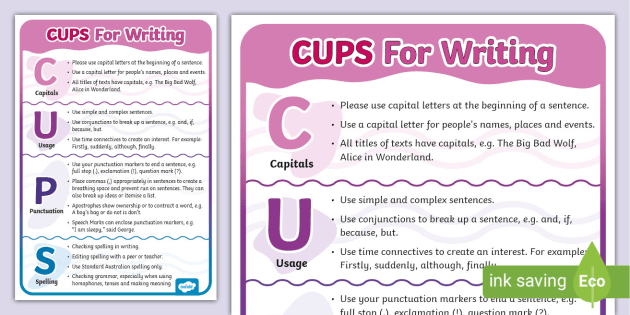 Self-Editing Checklist - English - Australia