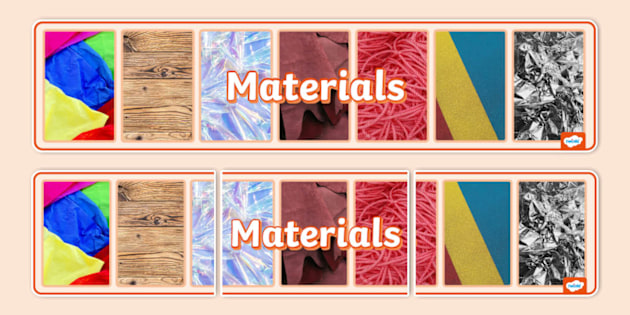 Materials Display Banners | twinkl.co.uk