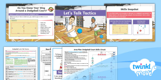 Dodgeball Tactics Lesson Plan I Year 3 PE I Twinkl