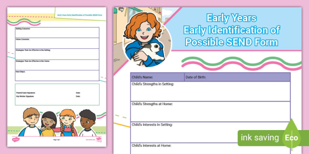 Early Years Early Identification of Possible SEND Form