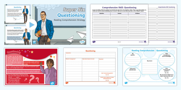Questioning Super Six Reading Comprehension Pack