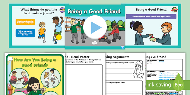 KS1 Being a Good Friend Lesson Pack - PSHE Friendship KS1