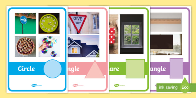 2D Shape Photos Display Posters