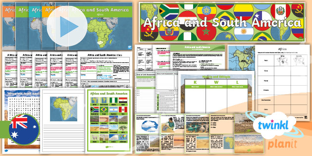 Year 4 HASS Geography Africa and South America Unit Pack