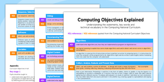 Computing Objectives Explained