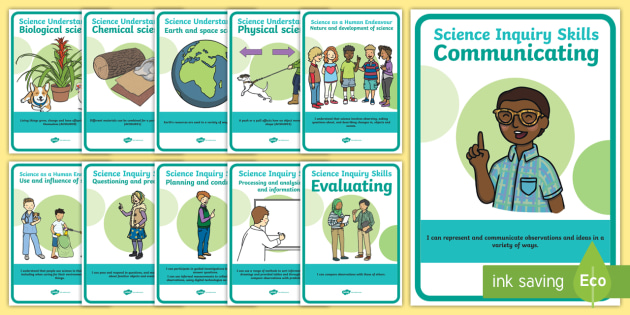 Australia Year Two Science Targets Display Posters