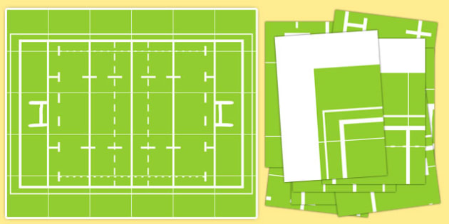 Rugby Pitch Game Mat (Compatible with Bee-Bot)