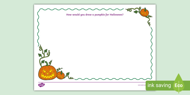 FREE! - Pumpkin Drawing Prompt Activity (Teacher-Made)
