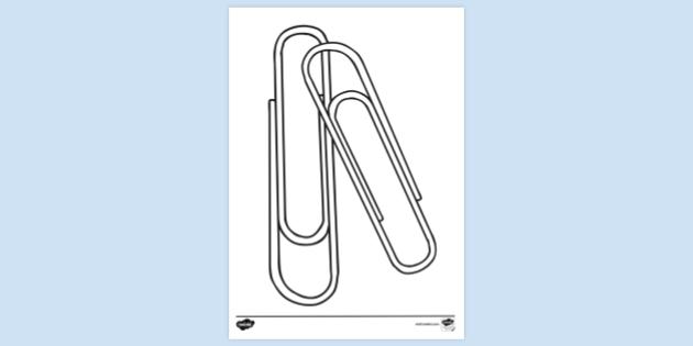 FREE! - Paper Clip Colouring | Colouring Sheets