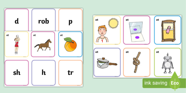* NEW * 'ot' Words and Picture Matching Activity