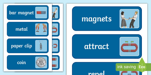 Magnets Word Cards (teacher made)