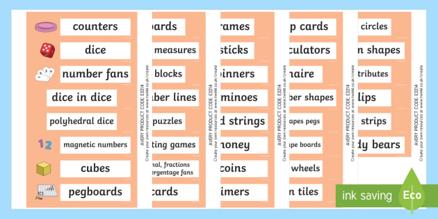 NZ Mathematics Display Labels (teacher made)