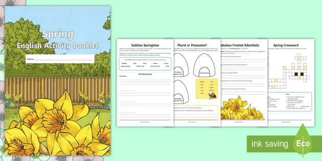 Year 4 Spring English Activity Booklet