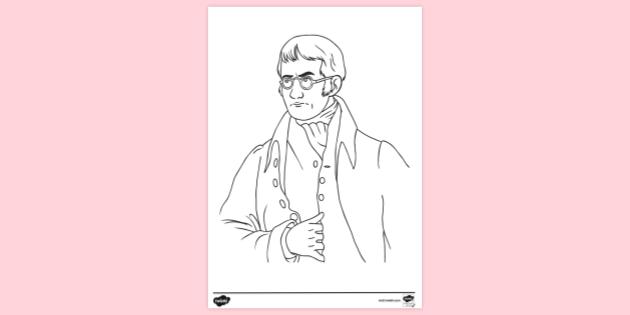 FREE! - John Dalton Colouring Sheet (teacher made)