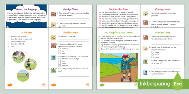 1-minuut Leeskaarte Speelgoed (teacher made)