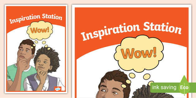 * NEW * Inspiration Station Display Poster,Inspirational,Inspired