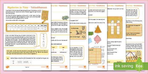 Tutankhamun History Mystery (teacher made)