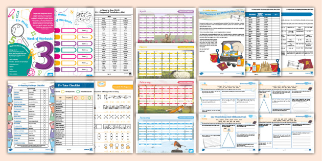 11+ Summer Starter Pack (teacher made)
