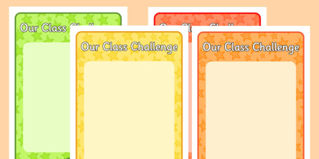 👉 Editable Class Challenge Display Posters (teacher made)