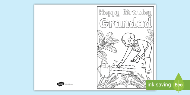 Happy Birthday Grandad Card (teacher made)