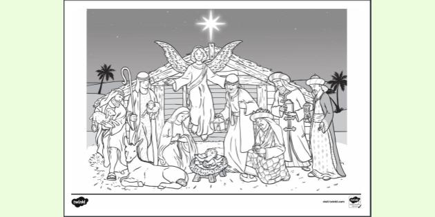 Nativity Colouring | Colouring Sheets