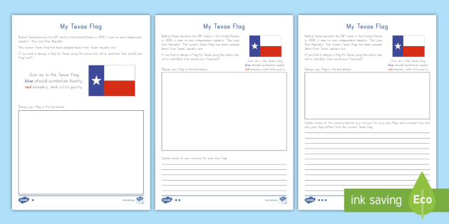 Texas Flag Worksheet - Texas flag, Grades 3-5 History, Grades 3-5 Social