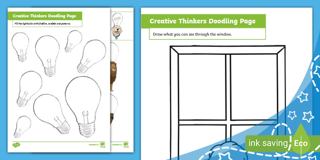 Light-Themed Creative Doodling Pages (teacher made)