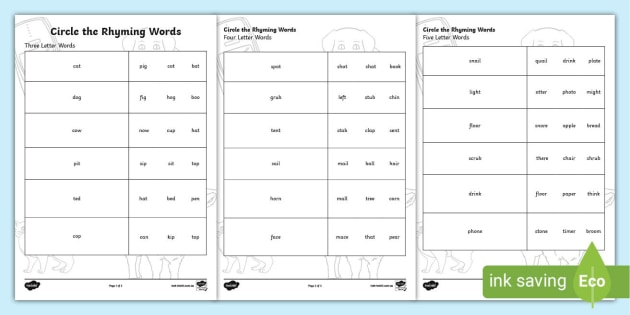 Rhyming Words Worksheet Miss Bonilla’s Rhyming Year 1 Class