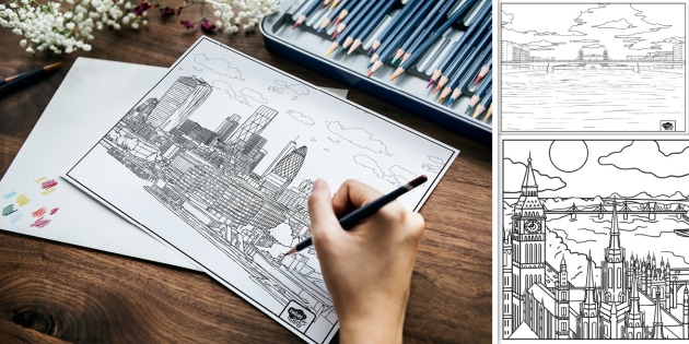 London Colouring Sheets | Twinkl Party (Teacher-Made)