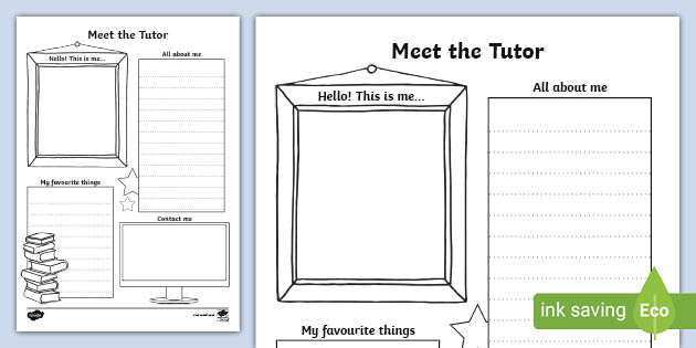 Meet the Tutor Sheet