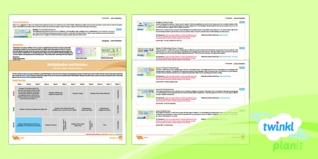FREE! - Y1 Multiplication & Division Steps to Progression Overview