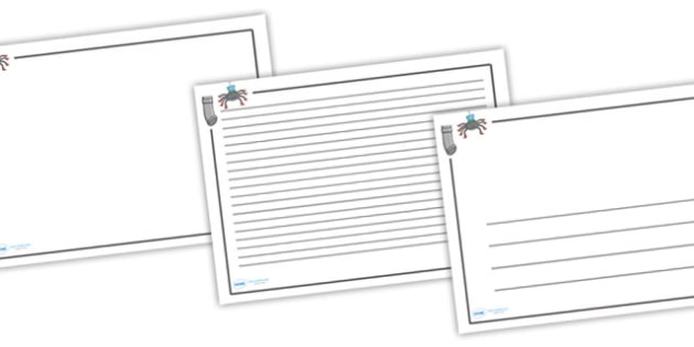 FREE! - Incy Wincy Spider Page Borders (Lanscape)