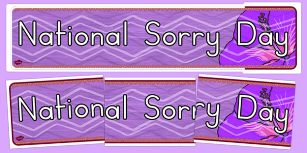 National Sorry Day Display Banner - display, banner, sorry day