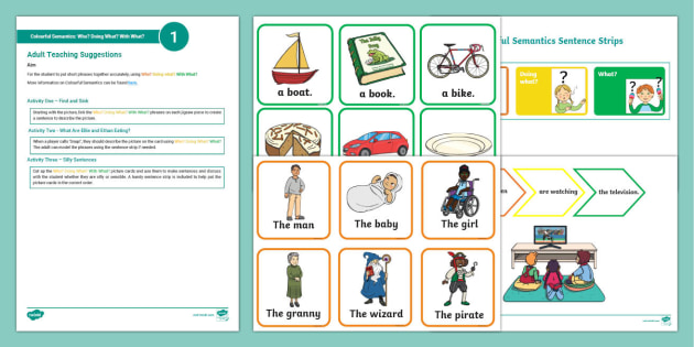 Colourful Semantics: Who, What Doing, What? Session Plan and Pack 1