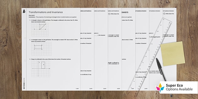 👉 GCSE Transformations & Invariance Worksheet | GCSE Maths