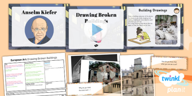 Art: European Art: Drawing Broken Buildings LKS2 Lesson Pack 1