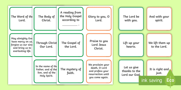 Mass Responses Flashcards (teacher made)