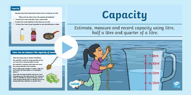 Estimating & Measuring in Litres, Half Litres & 1/4 of a Litre
