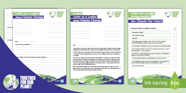 COP26 Letter To Our Leaders | Climate Change Resources